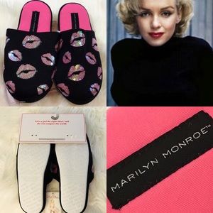 Marilyn Monroe | Shoes | Marilyn Monroe Sequin Kisses Slippers | Poshmark